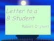 Letter to a B Student - 豆丁网