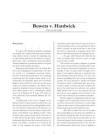 Bowers v Hardwick - Constitutional Law Reporter - 豆丁网