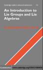 An Introduction to Lie Groups and Lie Algebras (Cambridge Studies in ...