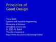 Principles of Good Design - 豆丁网