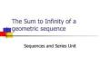The Sum to Infinity of a geometric sequence - 豆丁网