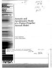 NASA TM 3040 Acoustic and Aerodynamic Study of a Pusher Propeller ...
