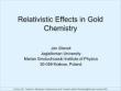 Relativistic Effects in Gold Chemistry - Extra Materials：金化学中的相对论效应-额外的 ...