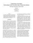 Common Sense Conversations Understanding Casual Conversation using a ...