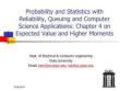Probability and Statistics with Reliability, Queuing and：概率论与数理统计的可靠性 ...