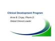 Clinical Development Program：临床发展计划 - 豆丁网